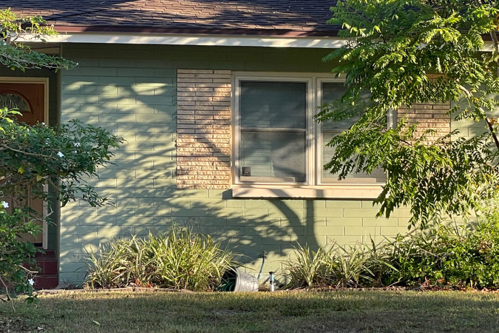 Mid-Century Masonry Faux Shutter Accents - Jasongraphix